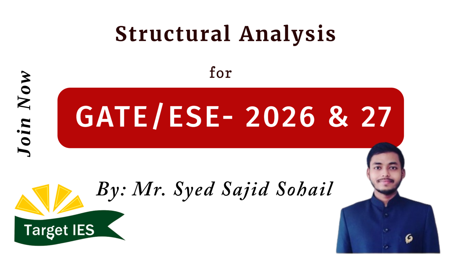 Civil Engineering (GATE + ESE) Course – Target IES